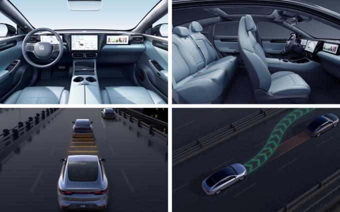 500KM Leapmotor C01 Electric Sedans Two Wheel Drive 4 Door 5 Seat With Panoramic Sunroof