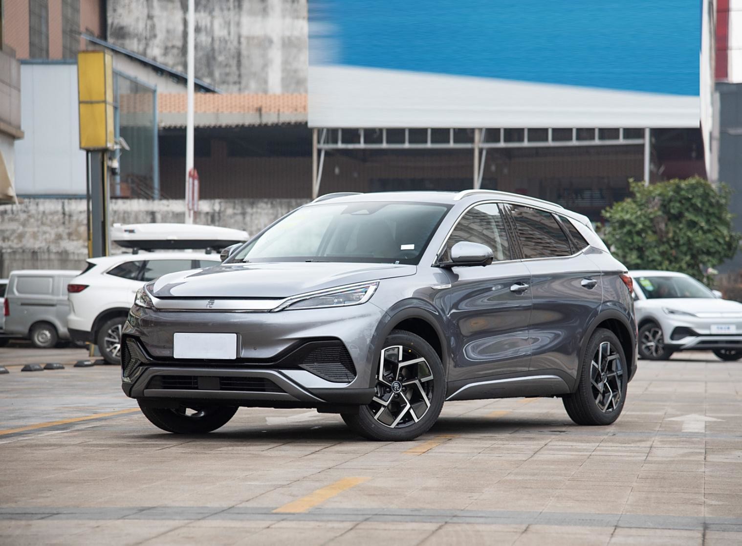 BYD EV Car Byd Yuan Plus Honor Version New Energy Vehicles 2024 Model SUV Stock Grey Color