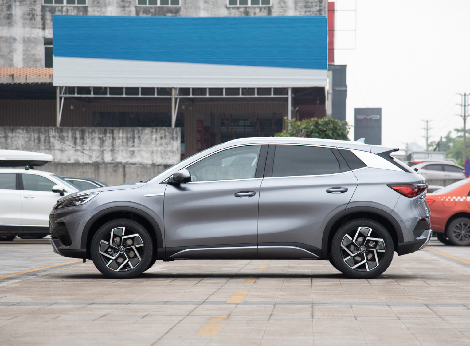 BYD EV Car Byd Yuan Plus Honor Version New Energy Vehicles 2024 Model SUV Stock Grey Color